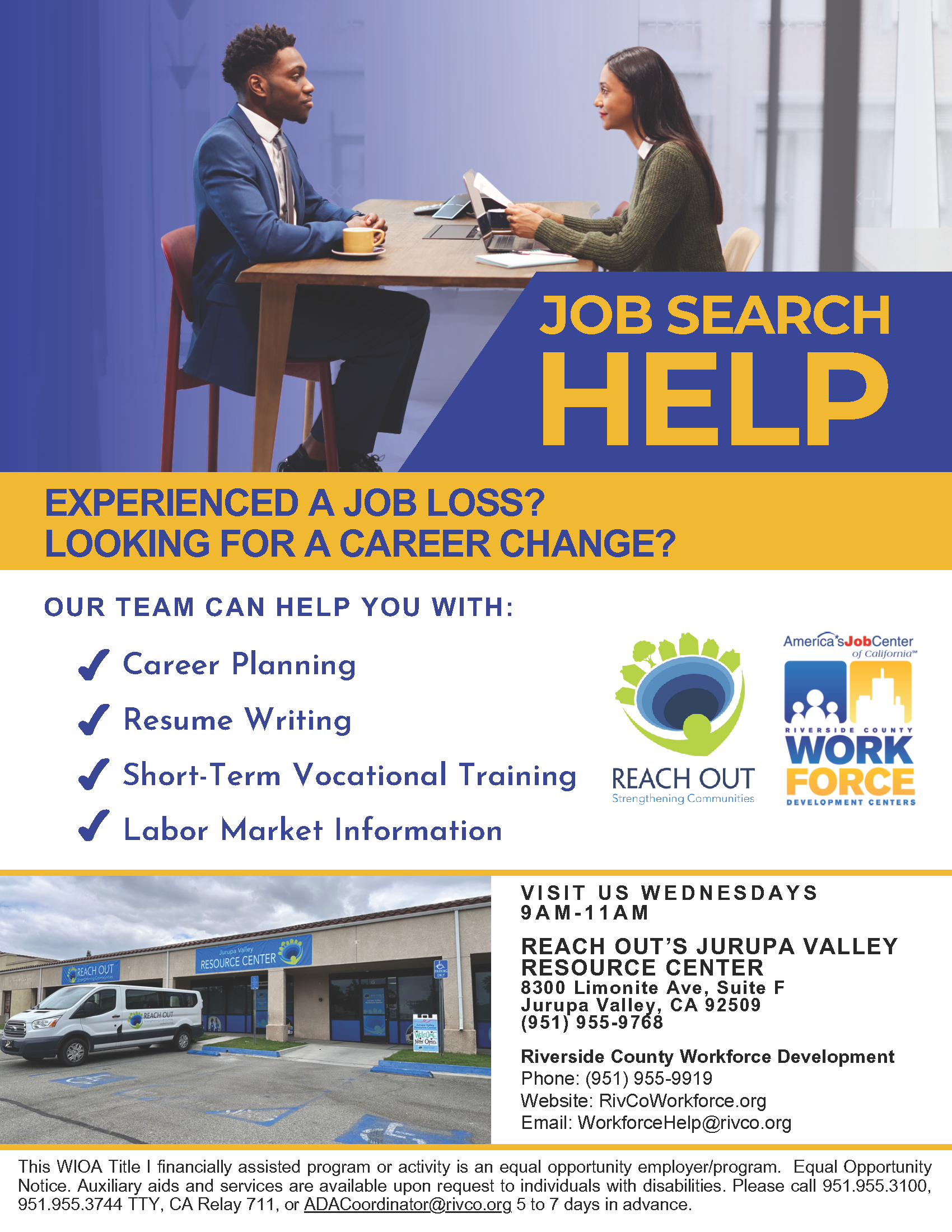 Jurupa Valley Resource Center - Reach Out